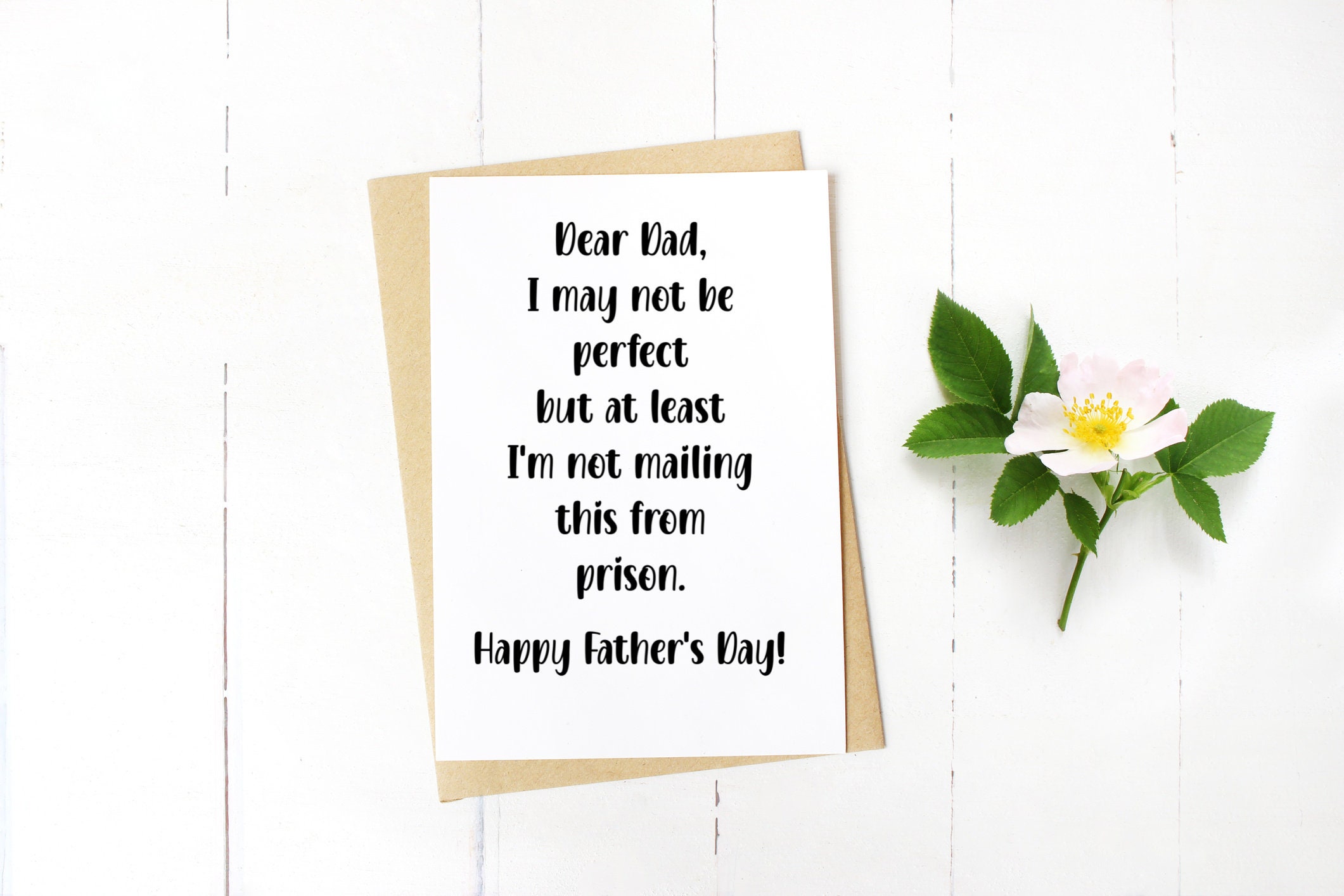 Dear Dad Card Funny Father's Day Card At Least I'm | Etsy