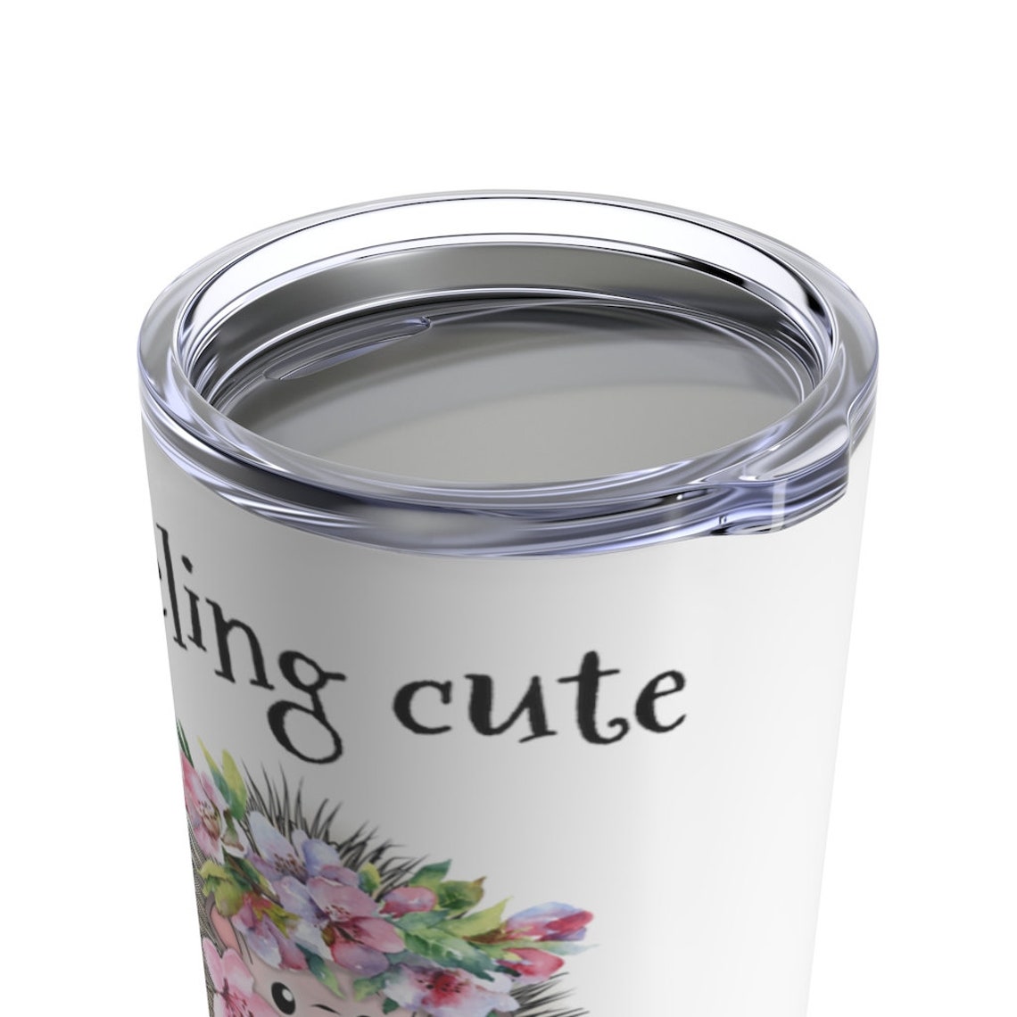 Feeling Cute Might Stab Someone Later Tumbler Cute Hedgehog - Etsy
