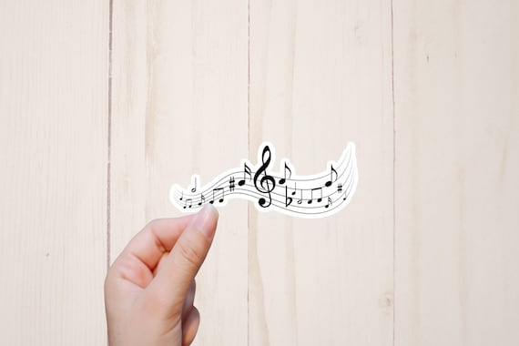 Music Notes Sticker Small Gift for Music Lover Teacher | Etsy