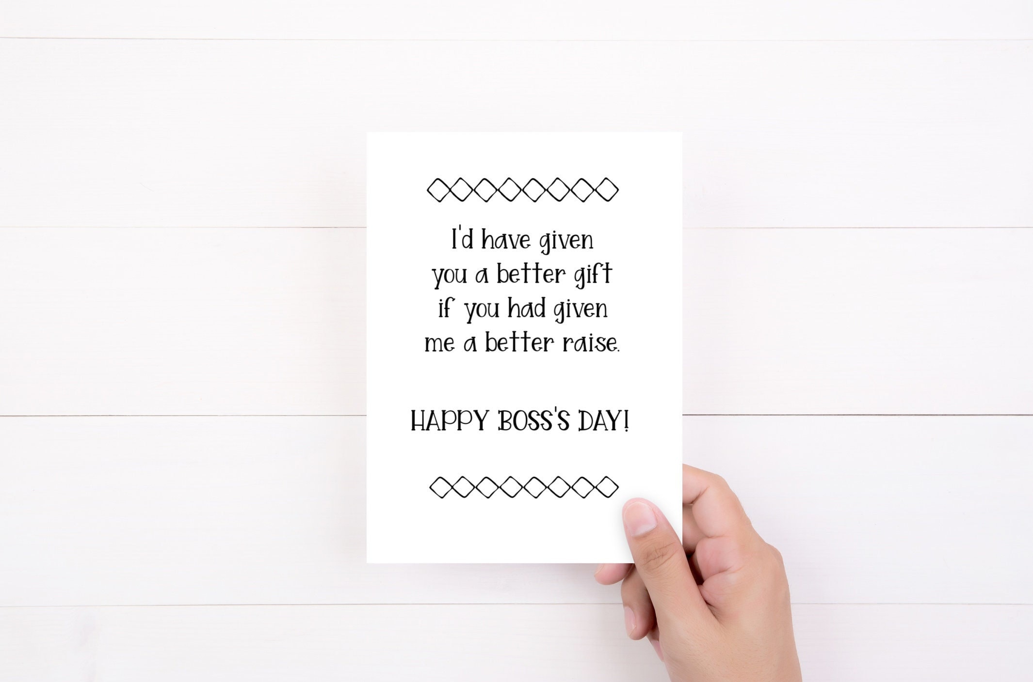 Boss Card Funny Boss's Day Gag Gift for Bosses - Etsy