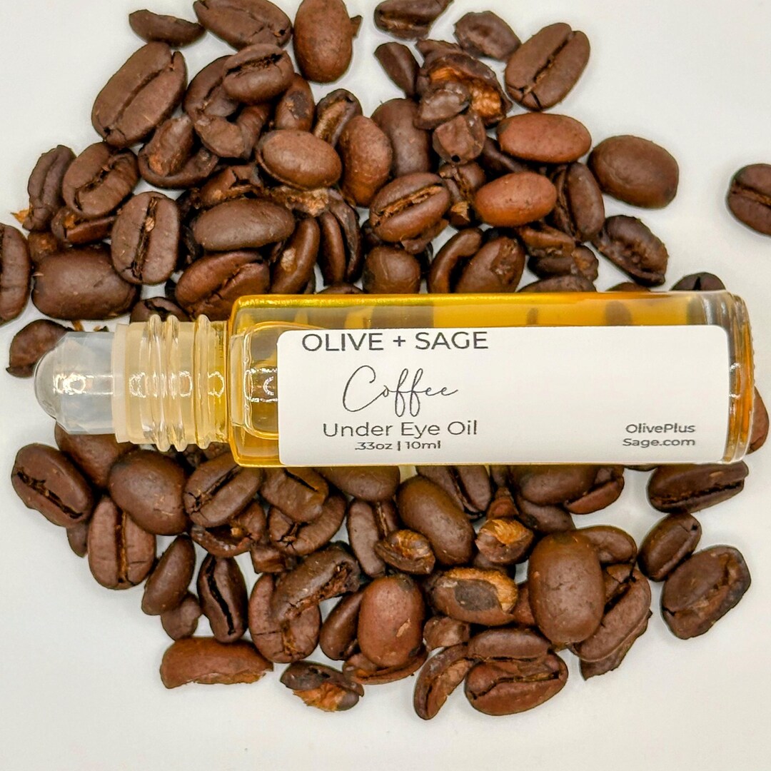 Organic Coffee Under Eye Oil – Roll-on Serum With Green Coffee, Goji ...