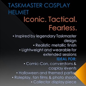 Taskmaster Inspired Cosplay Helmet – Custom Tactical Mask, Lightweight ...
