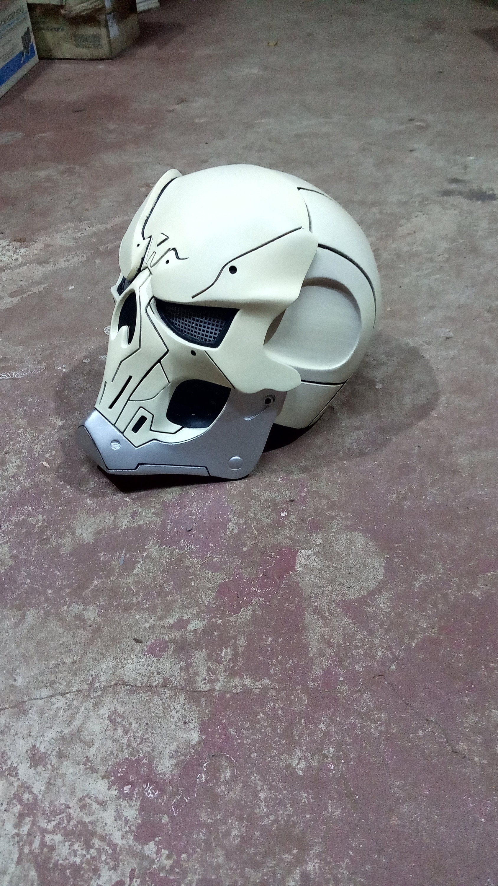 Taskmaster Cosplay Helmet – Skull Villain Armor Mask – Metallic Battle ...