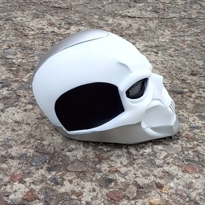 Taskmaster Evil White Skull Helmet physical Product for Cosplay - Etsy