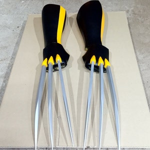 Wolverine Claws Gauntlets Forearm for Cosplay Yellow/black - Etsy