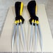 Wolverine Claws Gauntlets Forearm for Cosplay Yellow/black - Etsy