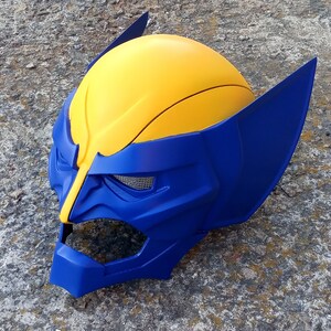 Wolverine Battle Armored Cowl Ver. 1 for Cosplay Yellow/blue - Etsy