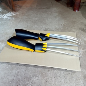 Wolverine Claws Gauntlets Forearm for Cosplay Yellow/black - Etsy