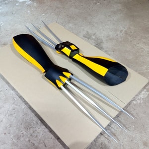 Wolverine Claws Gauntlets Forearm for Cosplay Yellow/black - Etsy