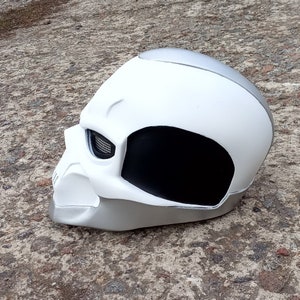 Taskmaster Evil White Skull Helmet physical Product for Cosplay - Etsy