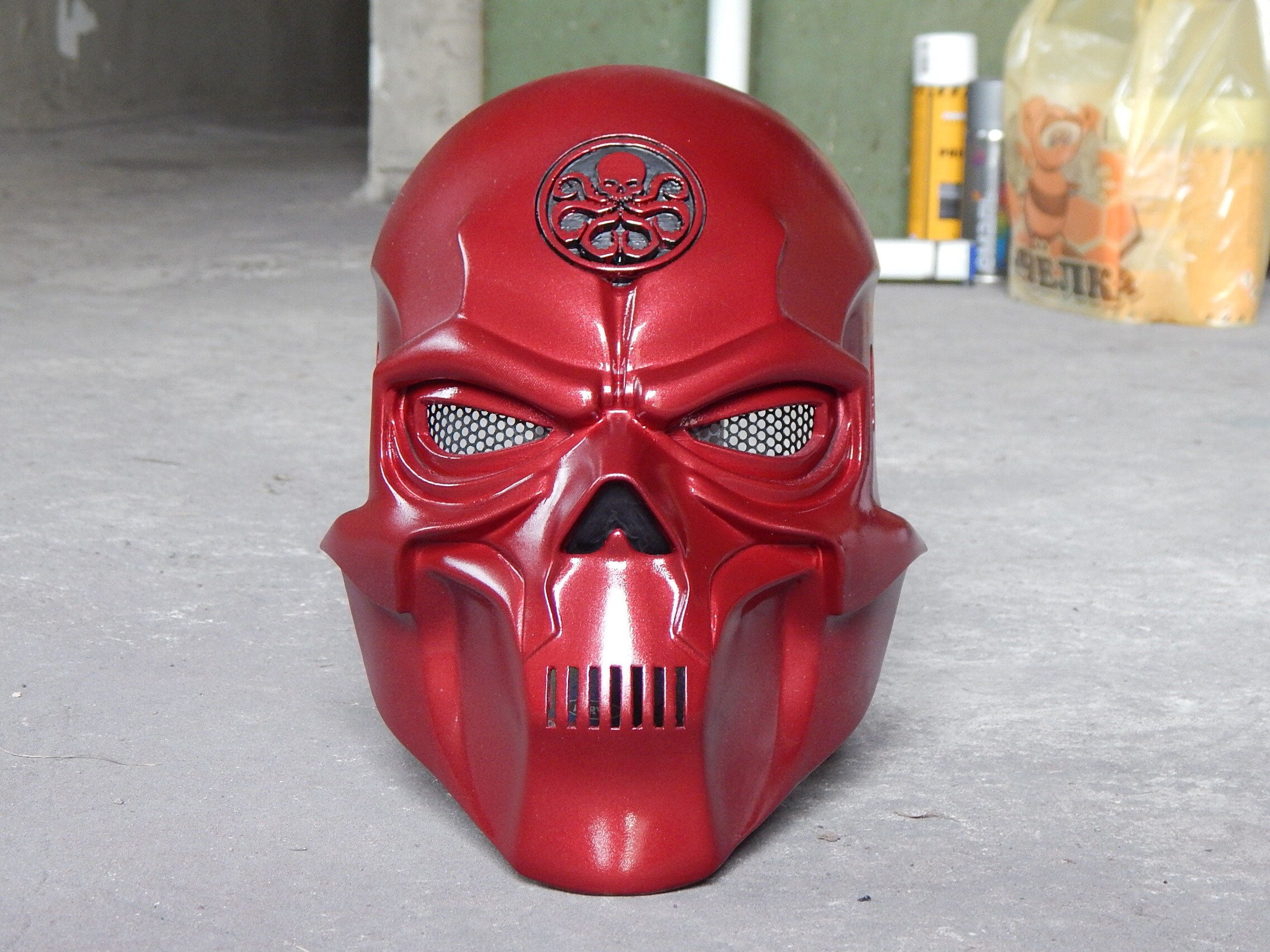 Red Hydra Mask for Cosplay Helmet Armor Physical Product - Etsy UK