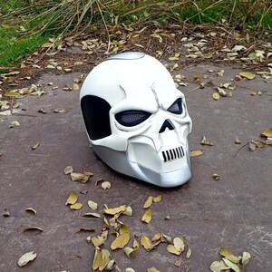 Taskmaster Evil White Skull Helmet physical Product for Cosplay - Etsy