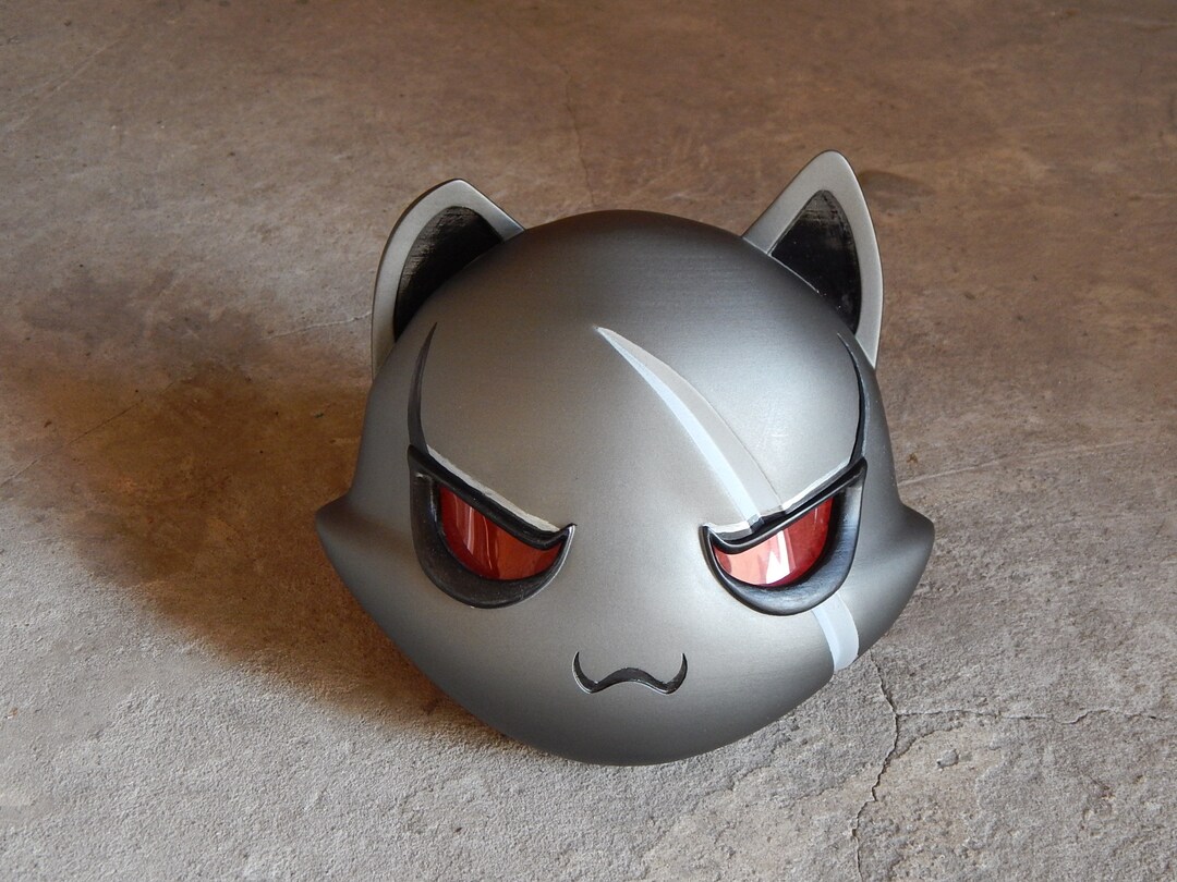 Evil Angry Cat Cosplay Mask | Cartoon-inspired Helmet | Anime Style ...
