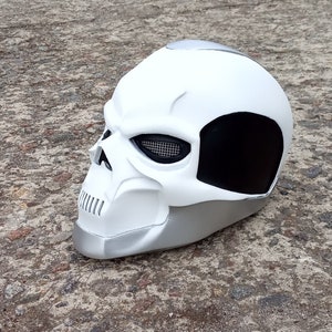 Taskmaster Evil White Skull Helmet physical Product for Cosplay - Etsy