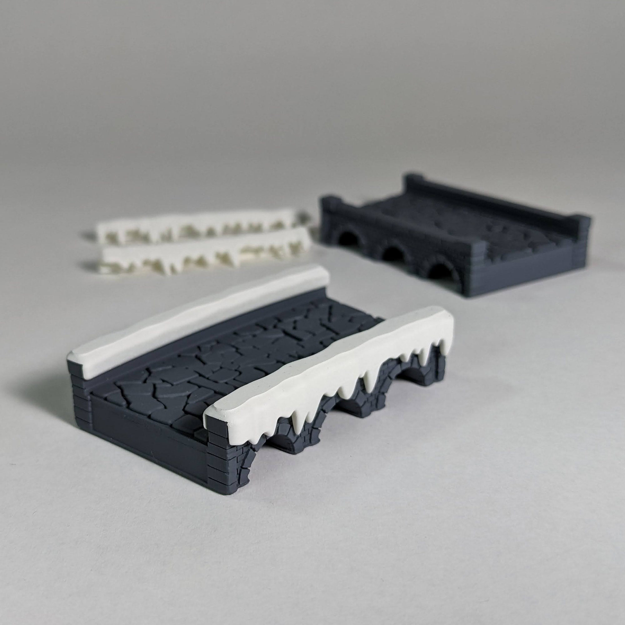 Arced Track Risers 8mm set of 6 11.25 Radius, Miniature Bridge, Village ...