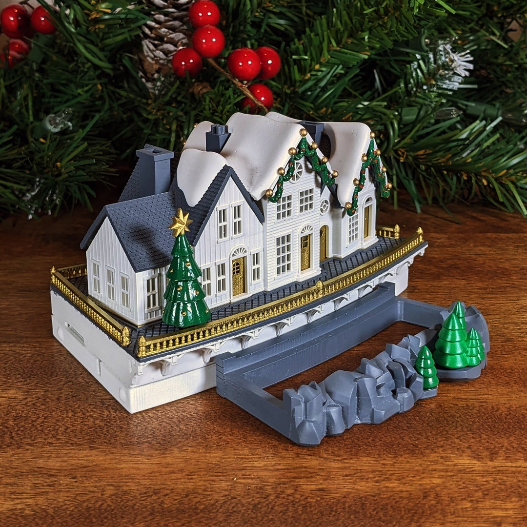 Village Homes Christmas N-scale Train Scenery, LED Tea Light Building ...
