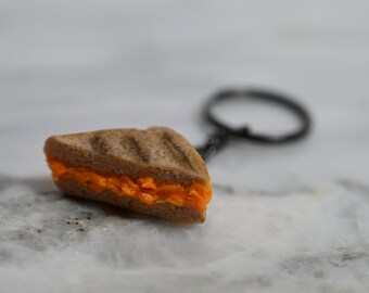 Grilled Cheese Keychain | Kawaii Acrylic Charm | Kawaii Keychain ...