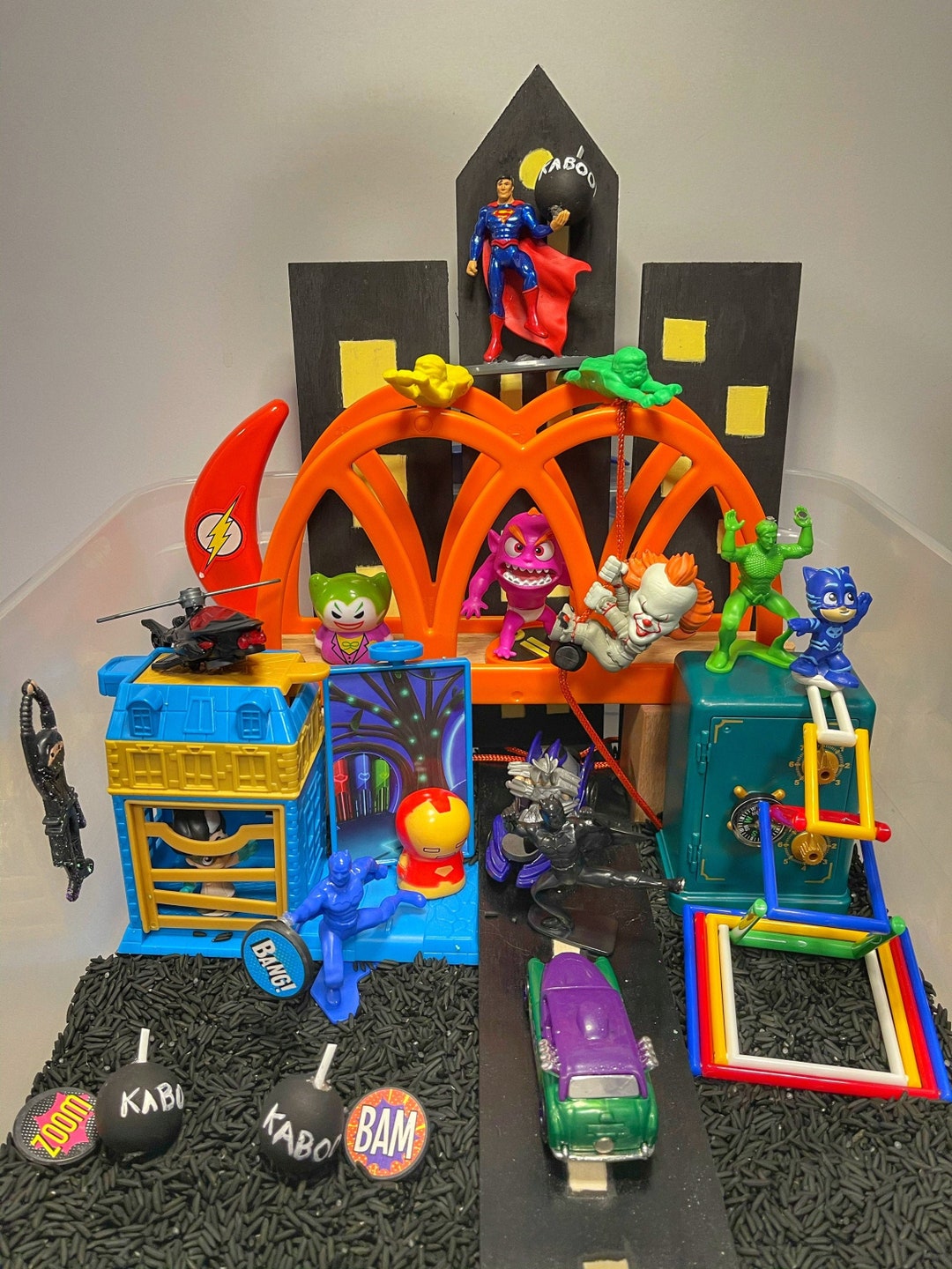 Superhero Sensory Bin | Play Kit | Educational Toy | Superhero Toy ...