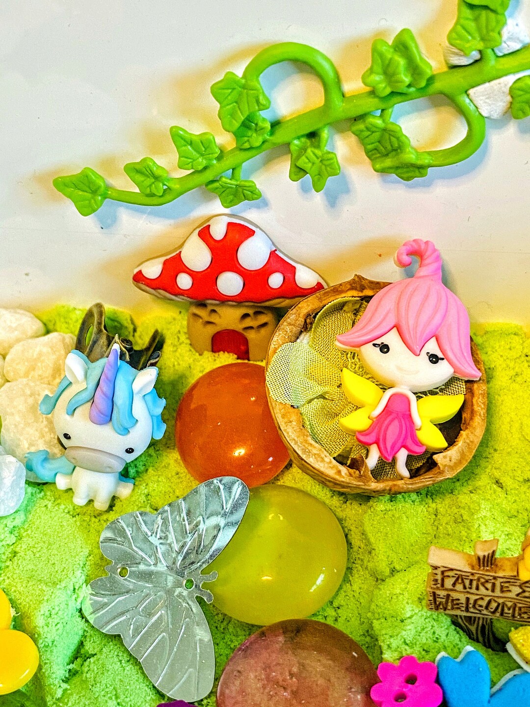 Fairy Garden | Fairy Garden Mini Sensory Bin | Play Kit | Kids Sensory ...