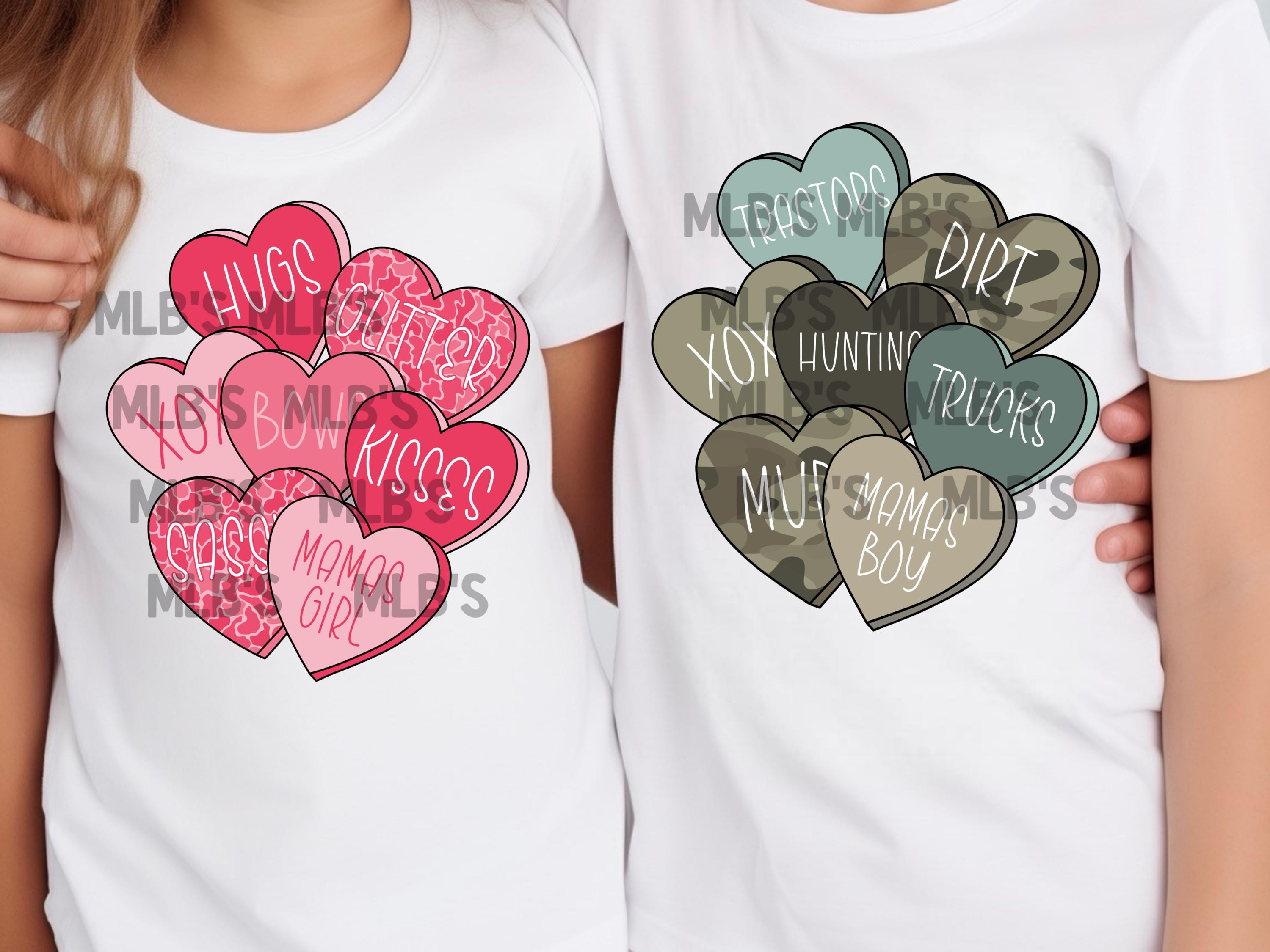Mama's Girl Mama's Boy PNG | Sibling Valentines Day (digital Download ...