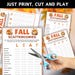 Fall Scattergories Games Bundle, Fall Party Games, Group Activity Ideas ...