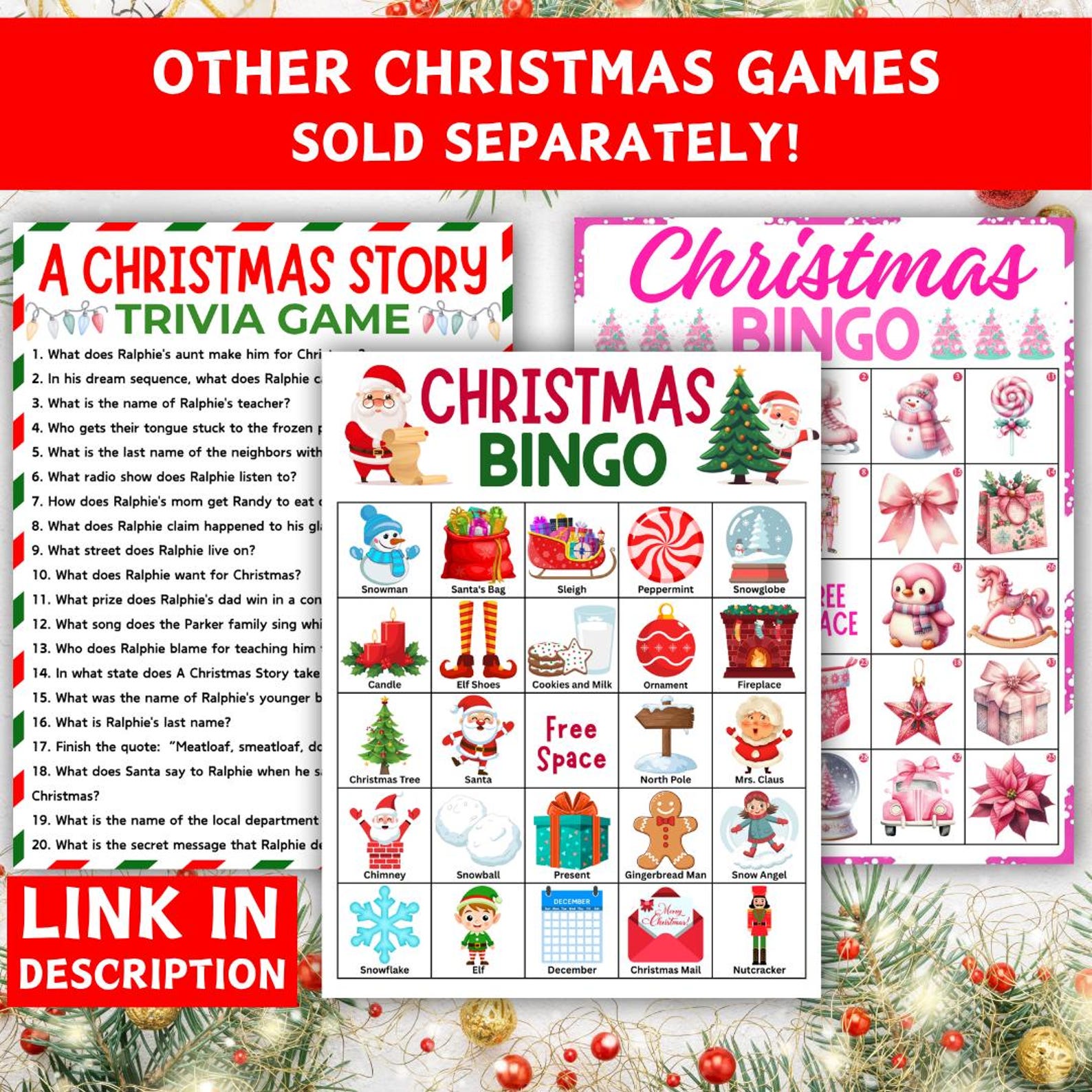 Christmas Finish the Phrase Game, Christmas Phrase Game, Printable ...