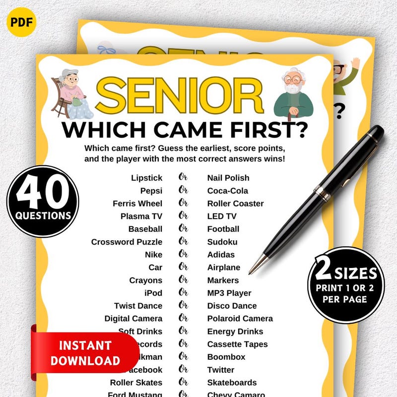 Which Came First Game - Etsy