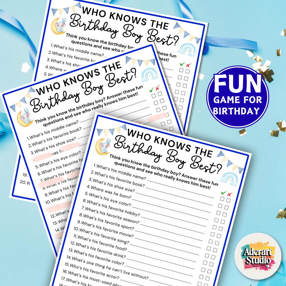 Who Knows the Birthday Boy Best, How Well Do You Know the Birthday Boy ...