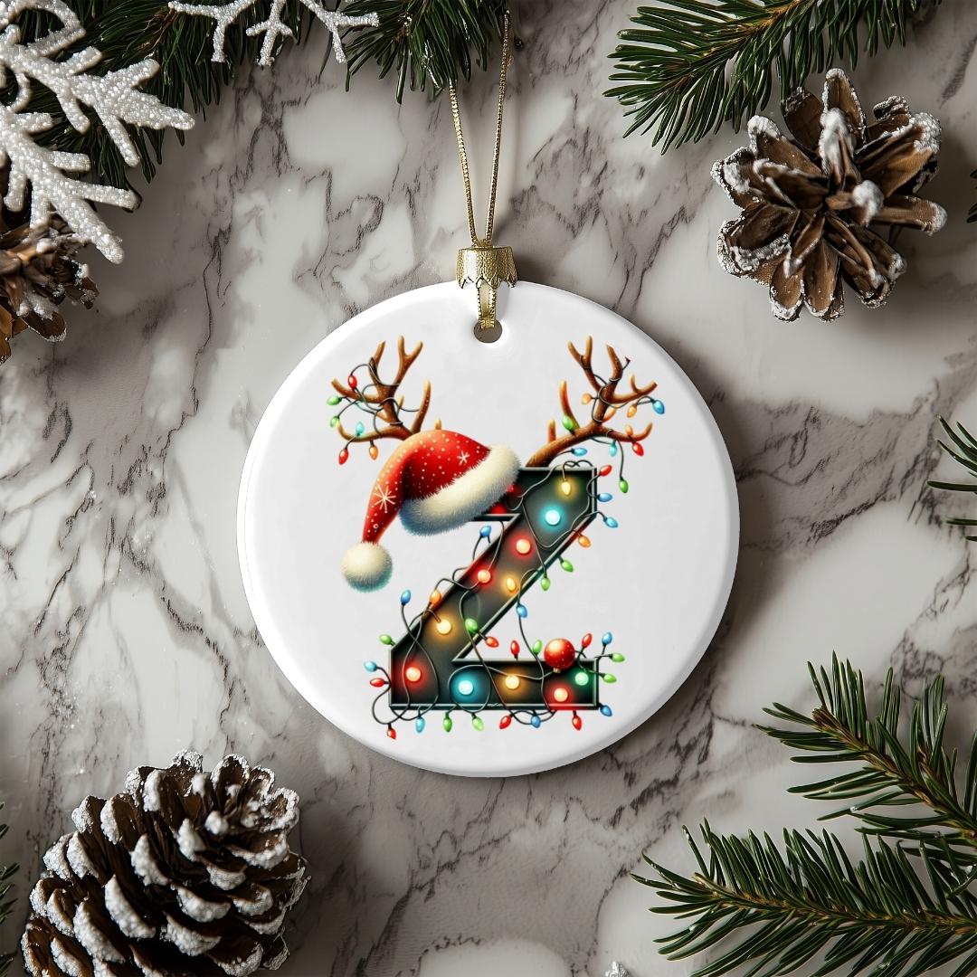 Watercolor Christmas Alphabet Lights Clipart, Festive Holiday Letters ...