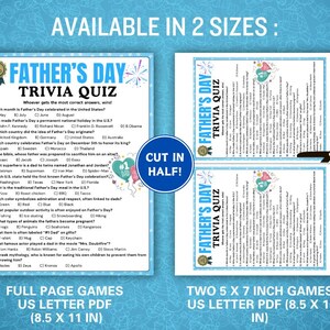 Father's Day Games Bundle, Fathers Day Activities, Fathers Day Party ...
