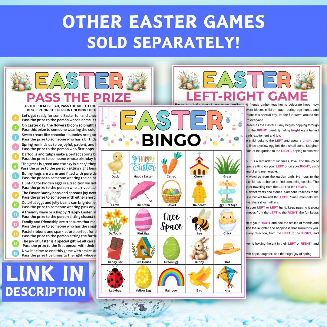Pass the Egg Game, Fun Printable Easter Game for Kids, Pass the Prize ...