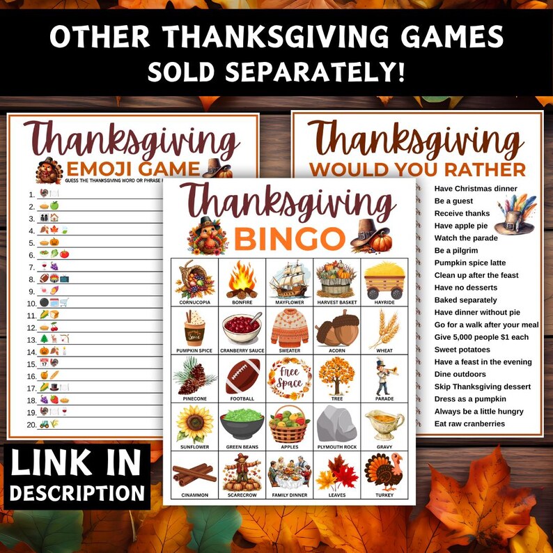 Thanksgiving Think Fast Game! Printable Thanksgiving Games, Think Quick ...