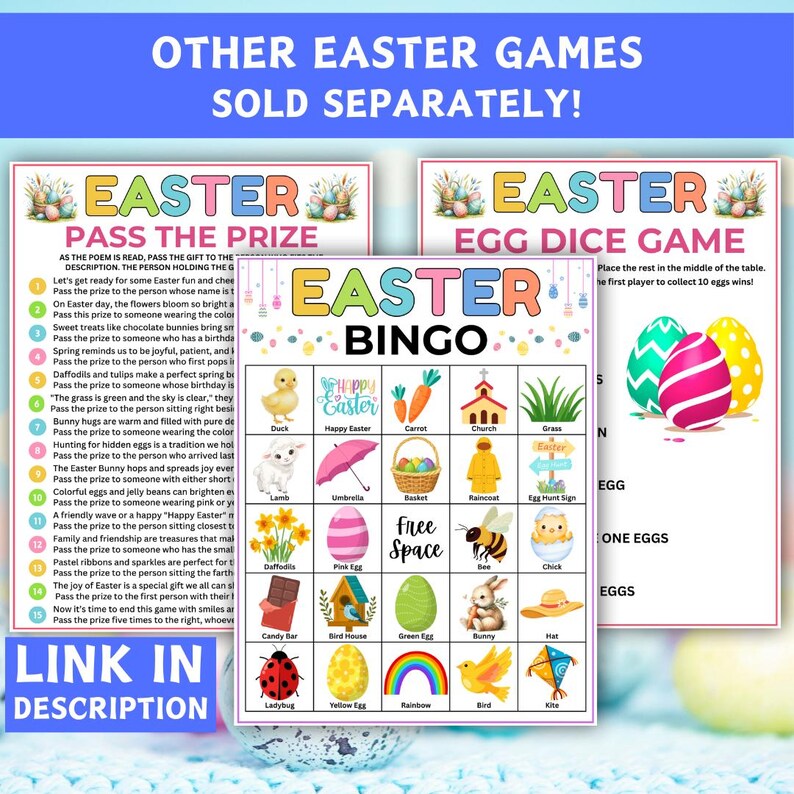 Easter Find Someone Who Game, Printable Easter Games, Easter Party Game ...