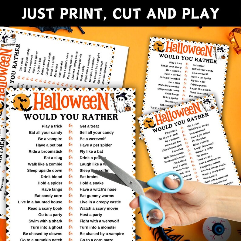 Halloween Would You Rather, Halloween Party Games, Halloween Activity ...