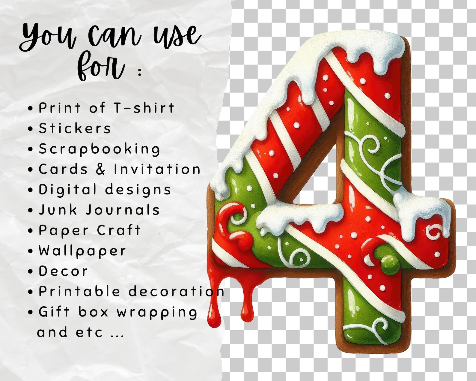 Christmas Gingerbread Alphabet Clipart Bundle, Alphabet Clipart ...