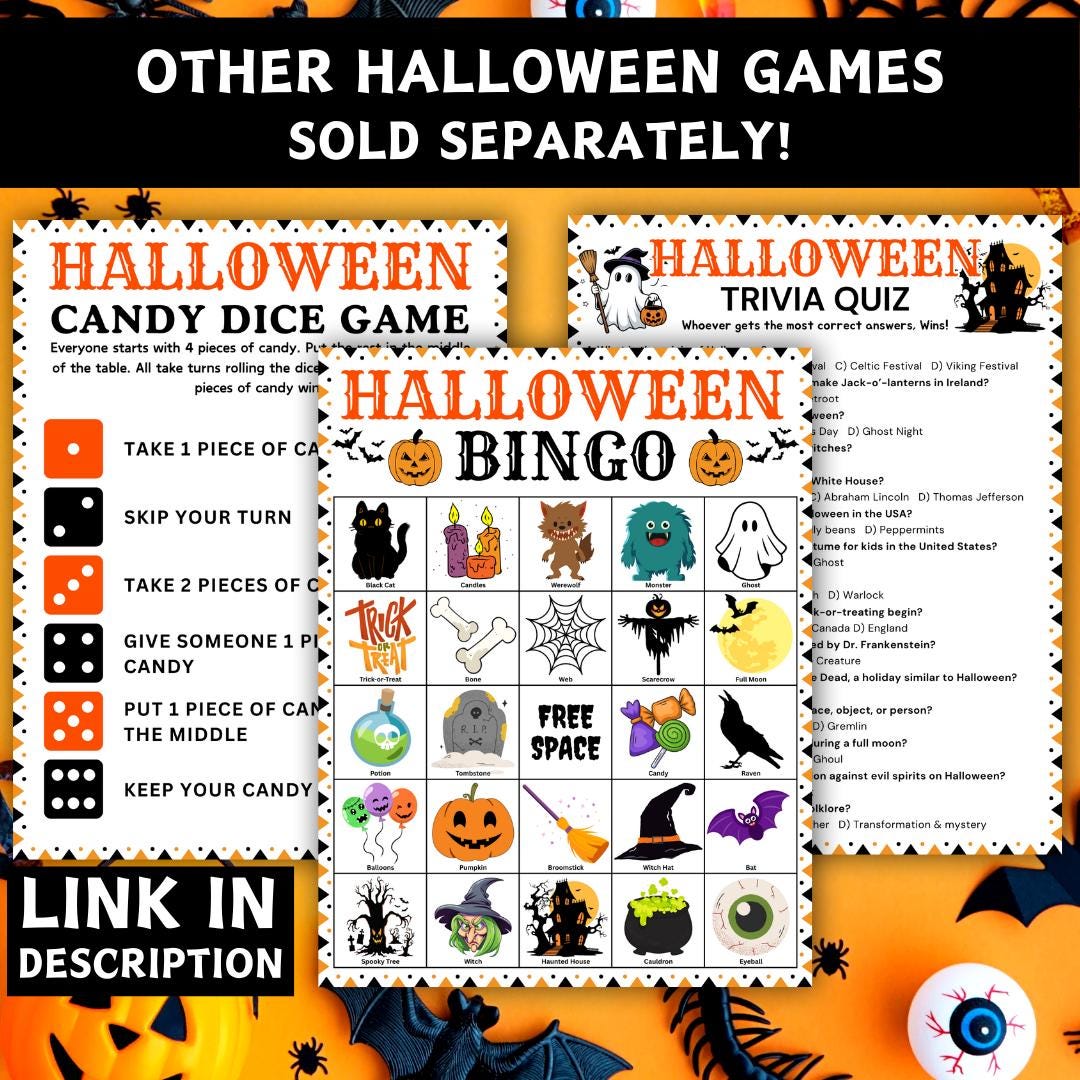 Halloween Word Search Game, Printable Halloween Party Games, Word ...