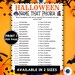 Halloween Name the Phobia Match Game, Phobia Trivia Game, Printable ...