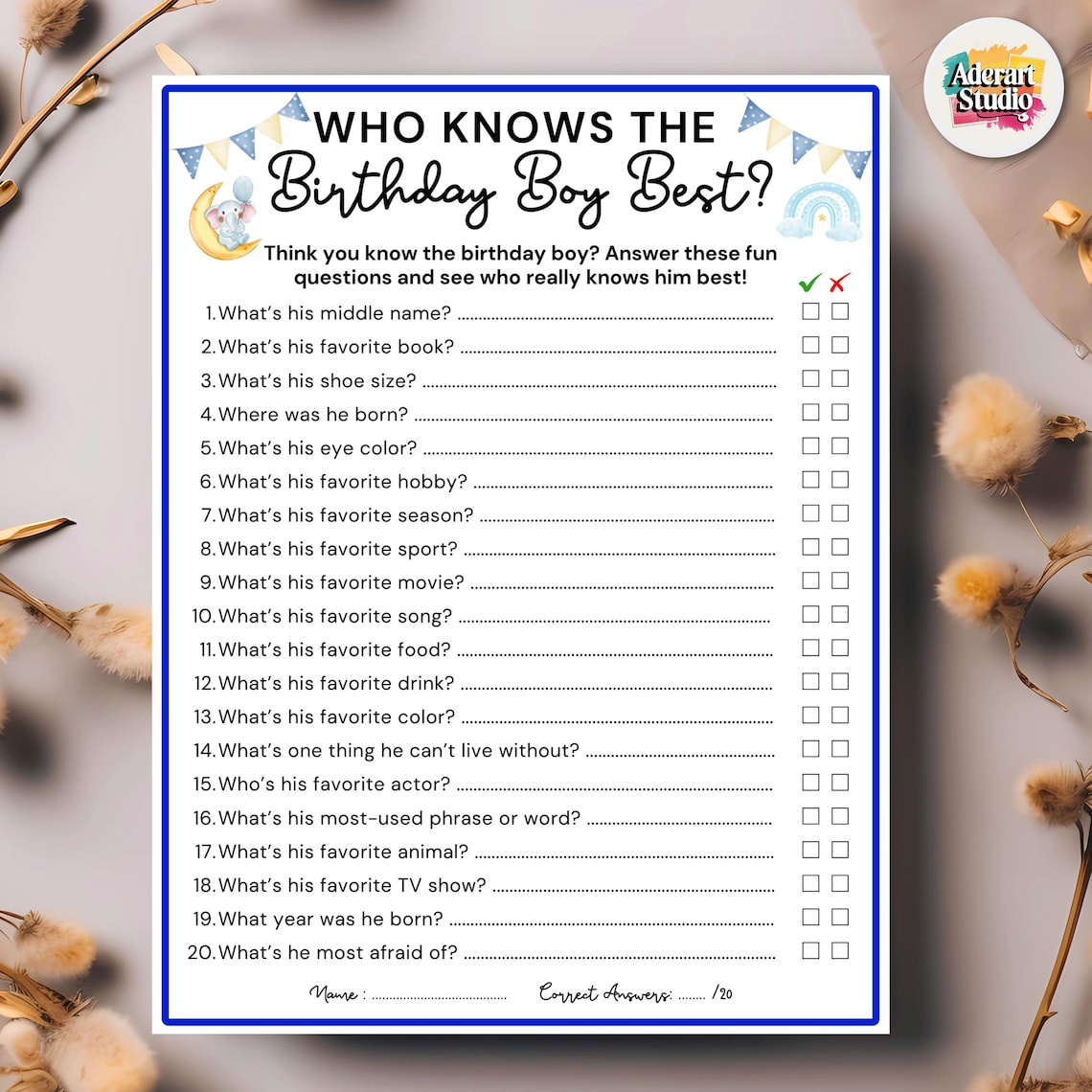 Who Knows the Birthday Boy Best, How Well Do You Know the Birthday Boy ...