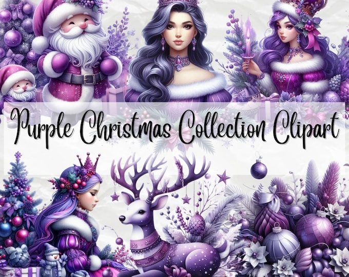 MAINE MADE Purple Father Christmas Christmas Gift Vintage Santa Claus ...