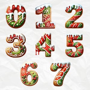 Christmas Gingerbread Alphabet Clipart Bundle, Alphabet Clipart ...