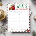 What's in the Bag Christmas Game, Printable Christmas Game, Christmas ...