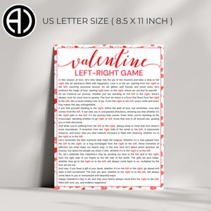 Left Right Valentine's Day Game, Valentine Printable Games for Kids ...