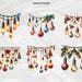 Watercolor Christmas Lights Clipart Bundle, Christmas Clipart ...