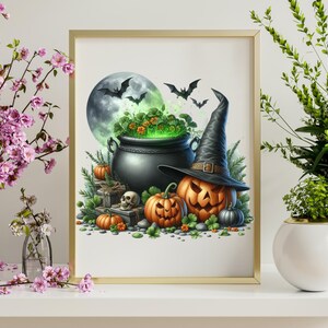Halloween Witch Cauldron Clipart, Witches Cauldron Clipart, Cauldron ...