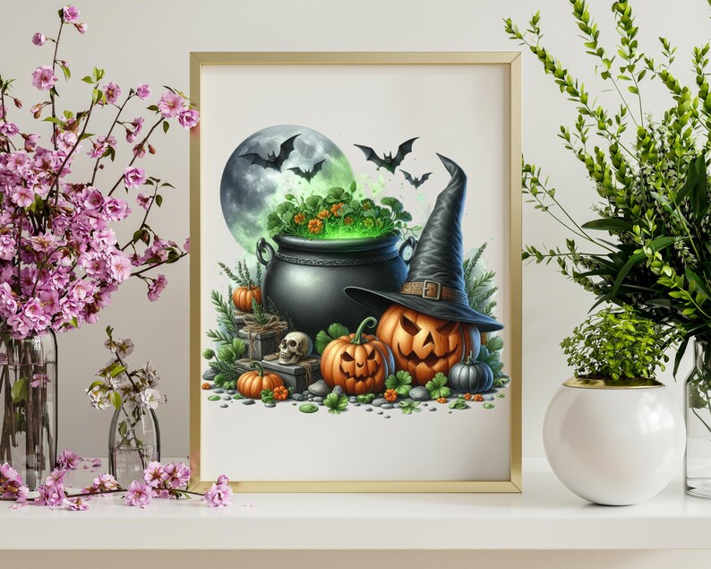 Halloween Witch Cauldron Clipart, Witches Cauldron Clipart, Cauldron ...