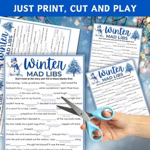 Winter Mad Libs, Printable Winter Game, Winter Party Games, Office ...