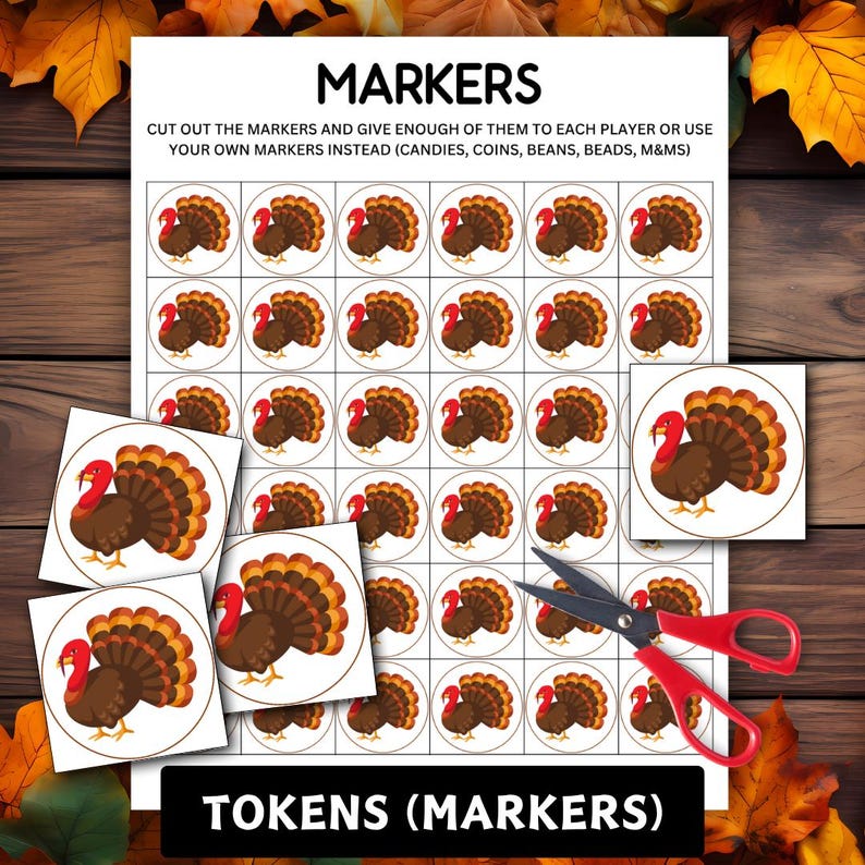 50 Thanksgiving Bingo Cards, Thanksgiving Bingo, Thanksgiving Activity ...