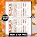 Fall Cryptogram Game, Autumn Cryptogram Puzzle, Printable Autumn Game ...