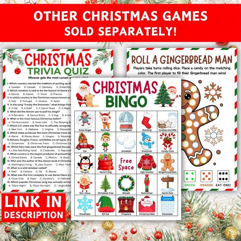 Christmas Fact or Fiction Game, Printable Holiday Trivia Party Game ...