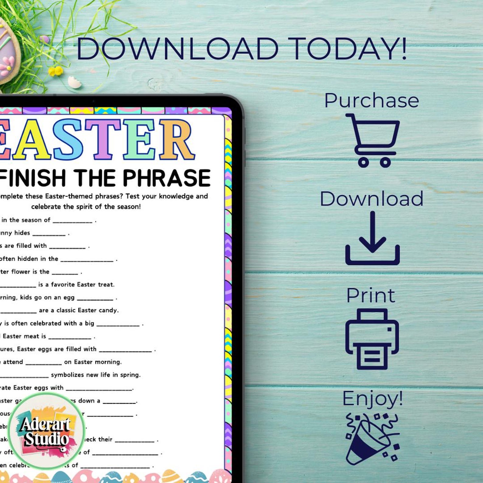 Easter Finish the Phrase Game, Easter Trivia Game, Printable Easter ...